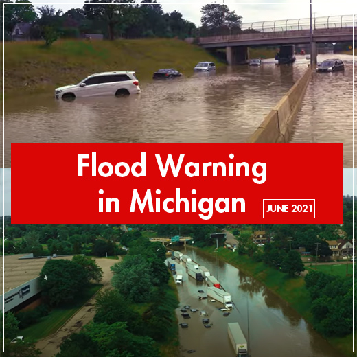 Flood Warning in Michigan – June 2021